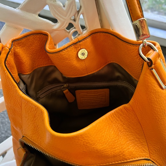 Coach | Bags | Coach Orange Leather Phoebe Shoulder Bag Satchel G37626224 | Poshmark